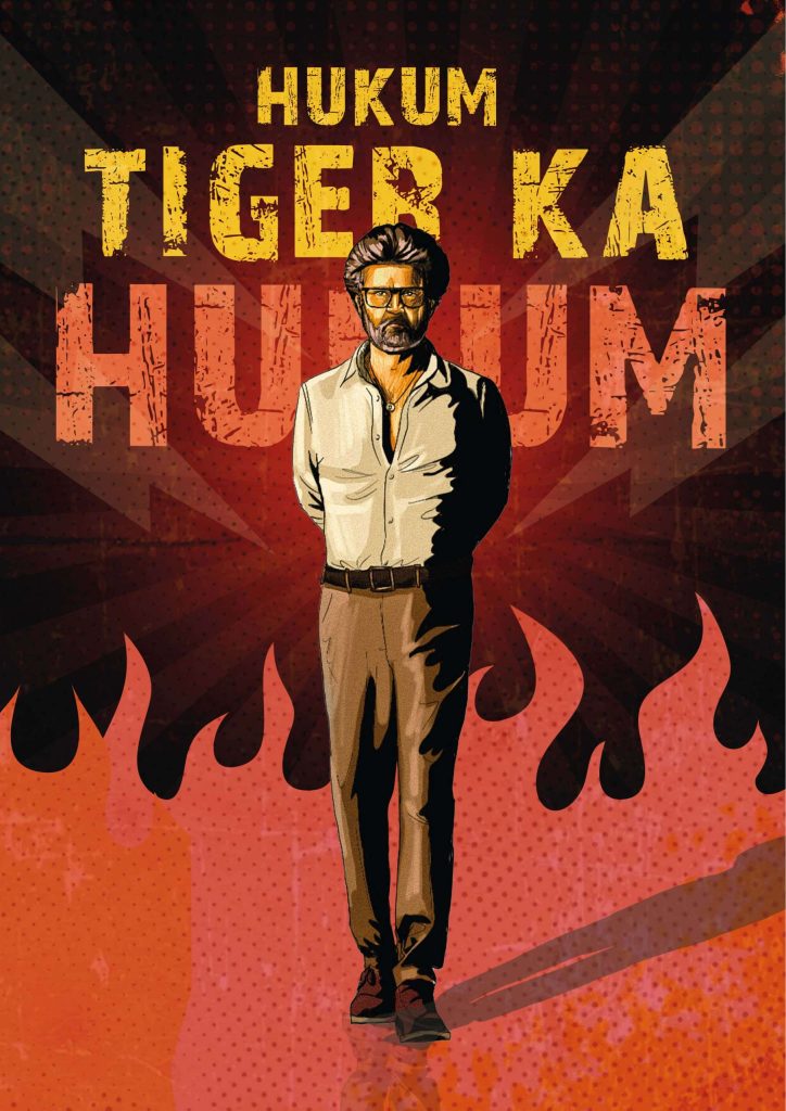 Hukum Tiger Ka Hukum Rajini Poster - Crazy Punch