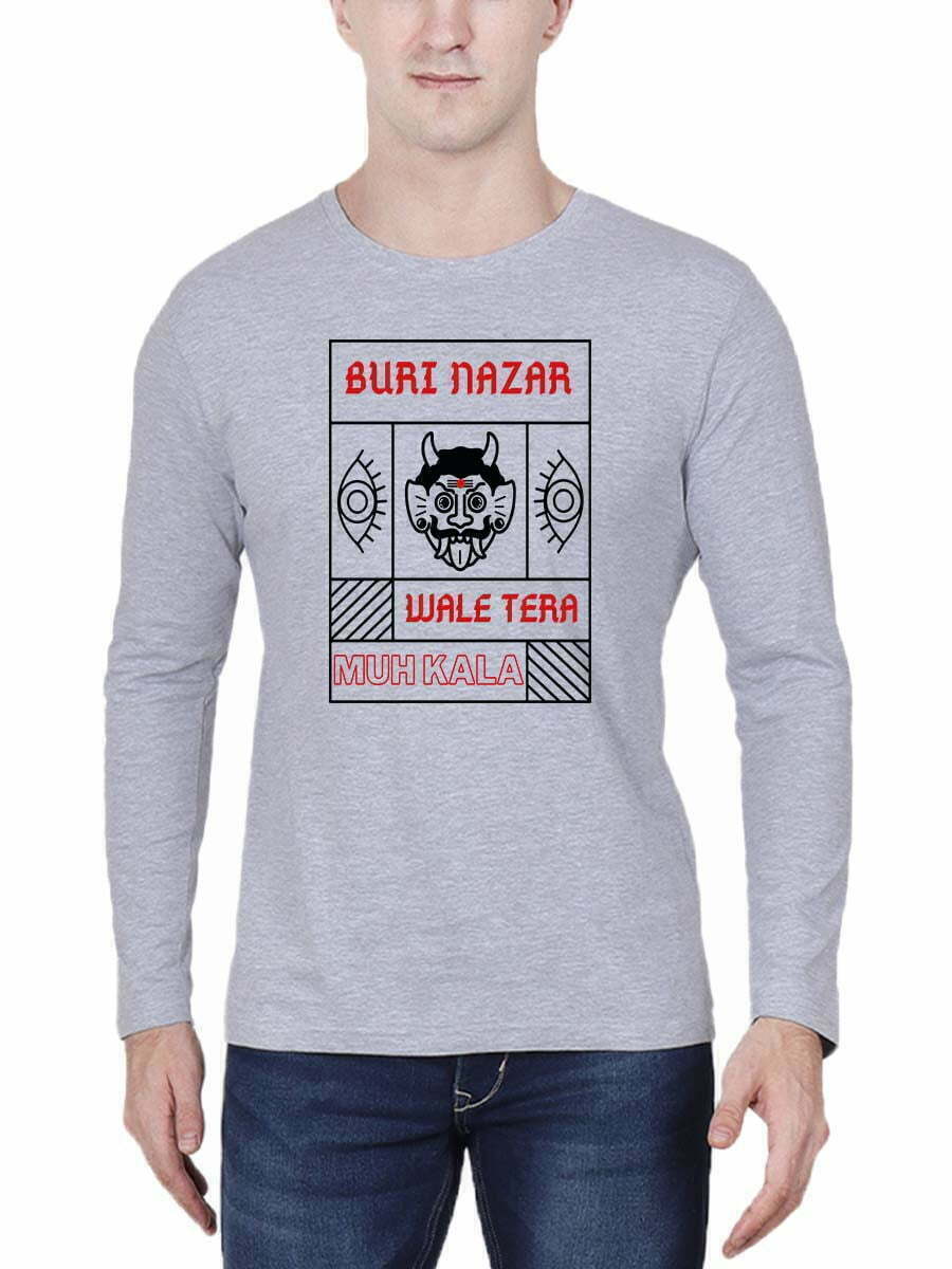 Buri Nazar Wale Tera Muh Kala Tshirt - Crazy Punch