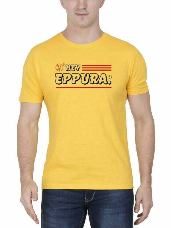 Eyy Eppudra Meme Yellow T-Shirt - Crazy Punch