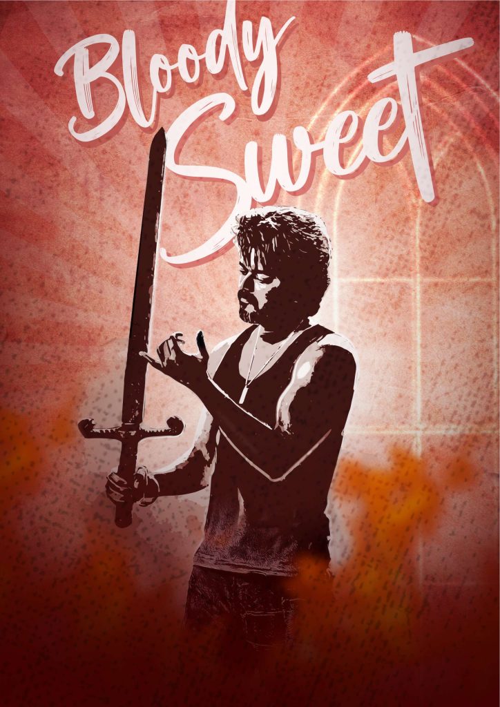 Bloody Sweet Sword A4 Thalapathy Vijay Poster - Crazy Punch