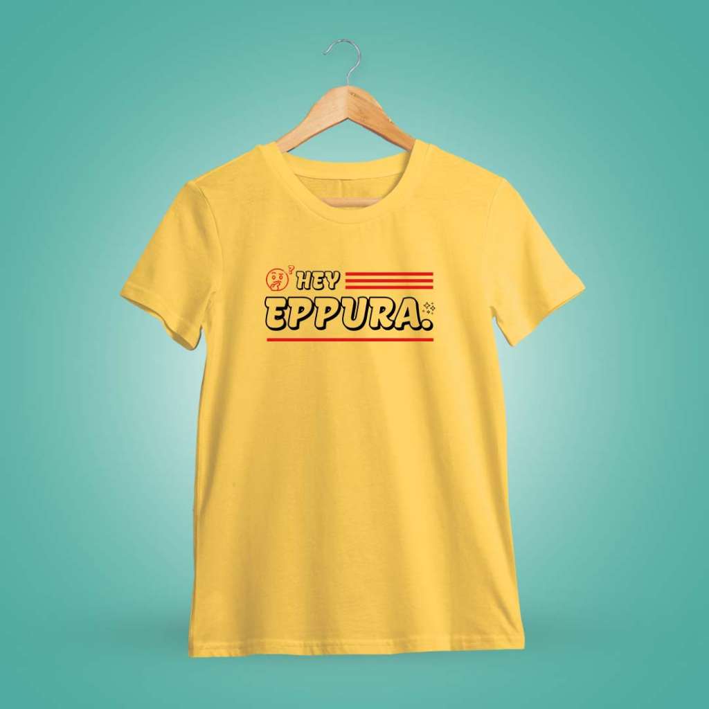 Eyy Eppudra Meme Yellow T-Shirt - Crazy Punch